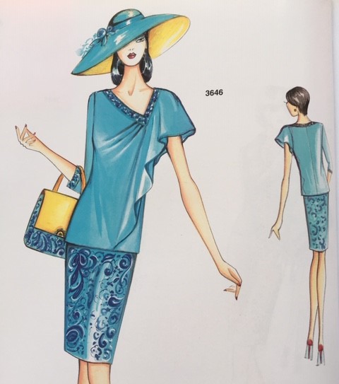 F3646: Marfy Top to Maternity Dress – poppykettle